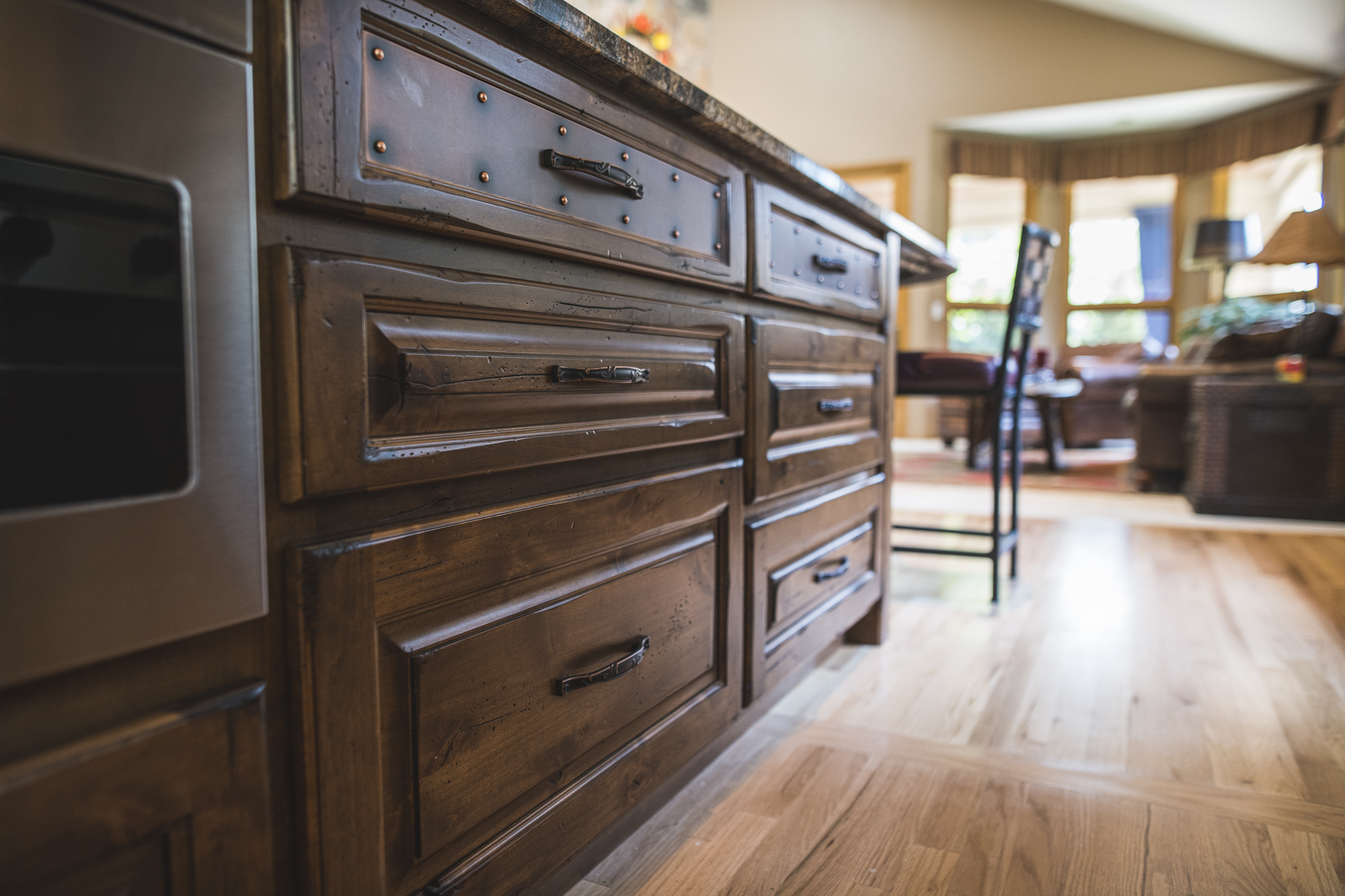 The Art of Custom Cabinet Distressing - Tharp Custom Cabinetry